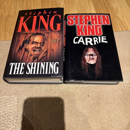 Stephen King Carrie and The Shining Hardback Rare Novels Excellent ...