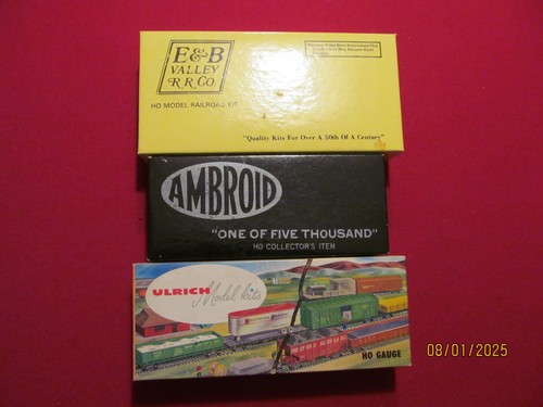 lot of 3 vintage ho gauge cars ulrich ambroid E & B valley in boxes | eBay
