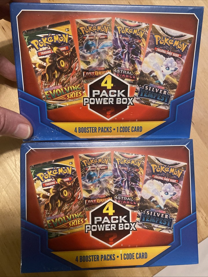 Lot Of 2 Pokémon 4 Pack Power Box Walgreens Exclusive 2024 Evolving ...