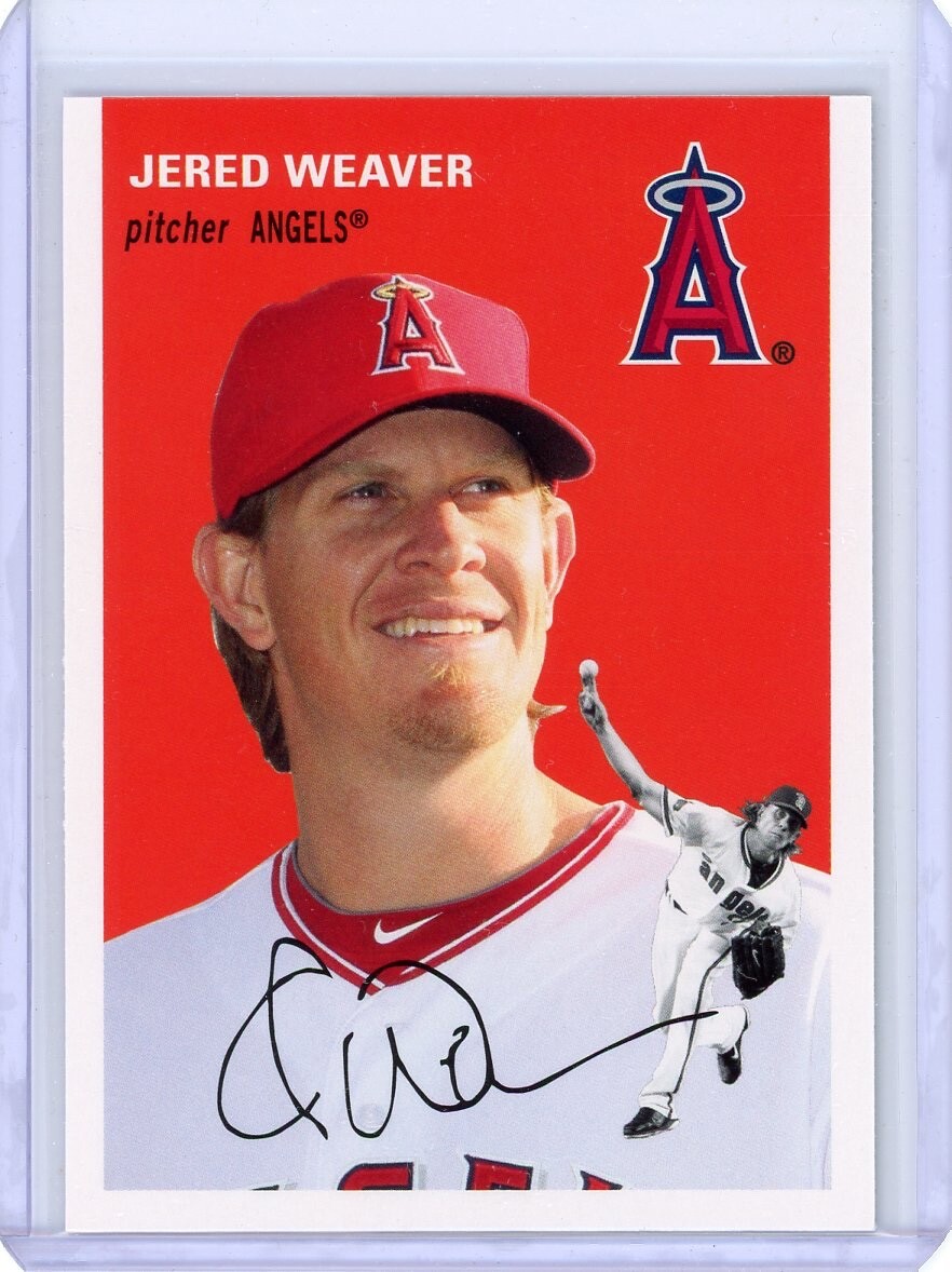 2012 TOPPS ARCHIVES JERED WEAVER #3 LOS ANGELES ANGELS SET BREAK | eBay