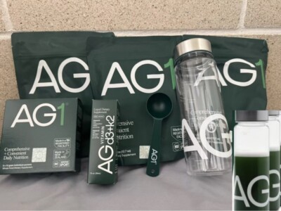 New Athletic Greens AG1 Box- 3 Bags, D3 + K2, 3 Bottles, Travel Packs ...