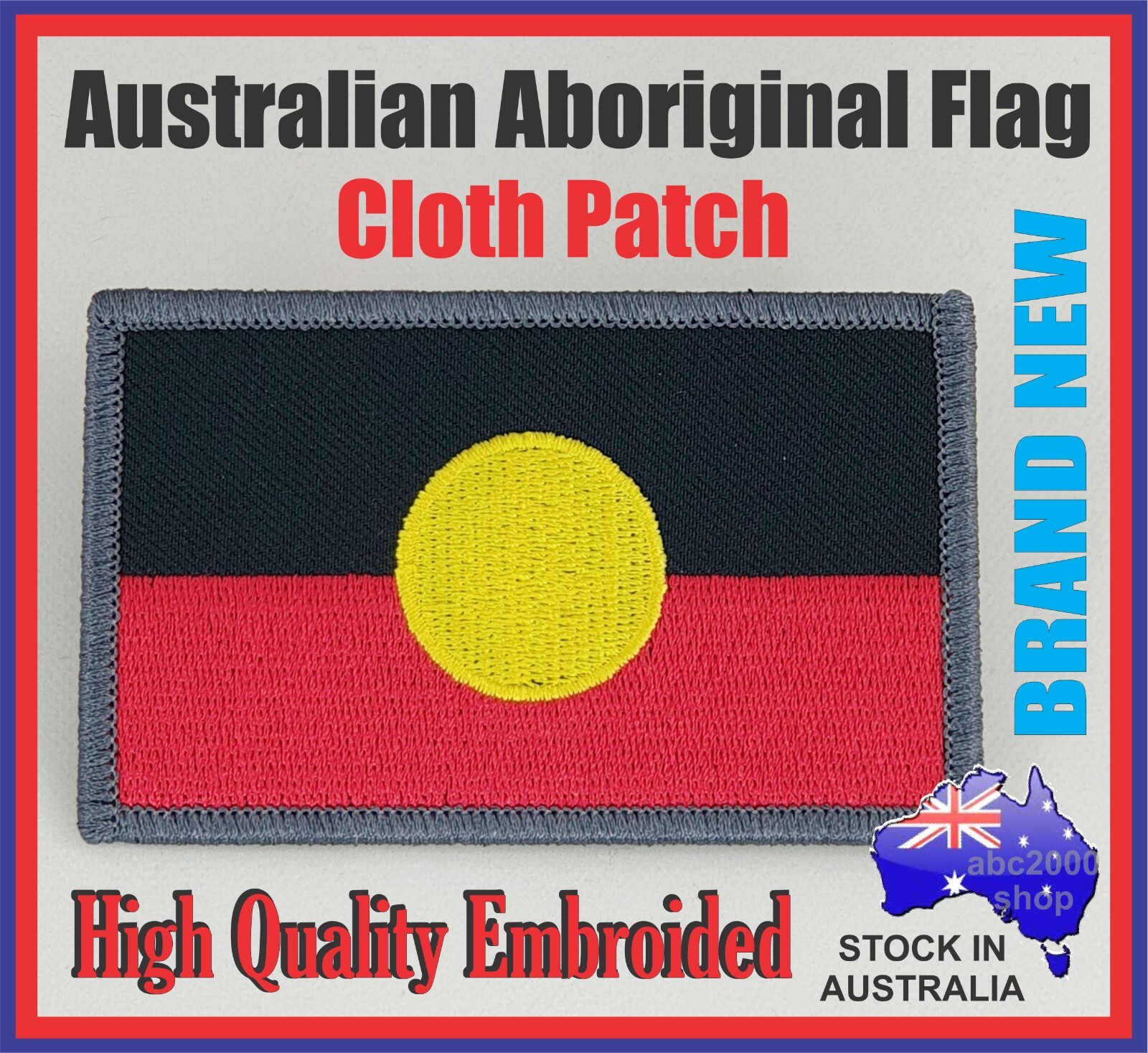 Australian Aboriginal Flag Applique Embroidered Cloth Patch Sew On Badge | eBay Australia