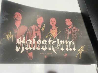 Halestorm Band Signed Autographed Concert VIP Poster | eBay