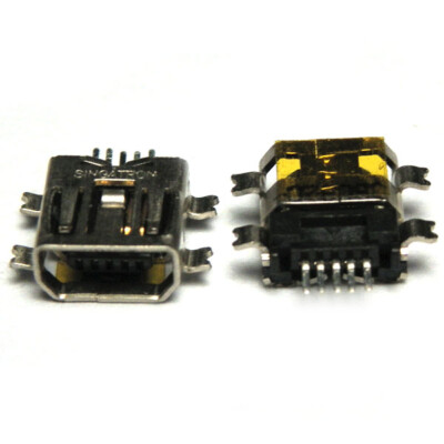 LOT X 10 Mini AB USB Charging Port Connector Jack Receptacle 5 pin ...