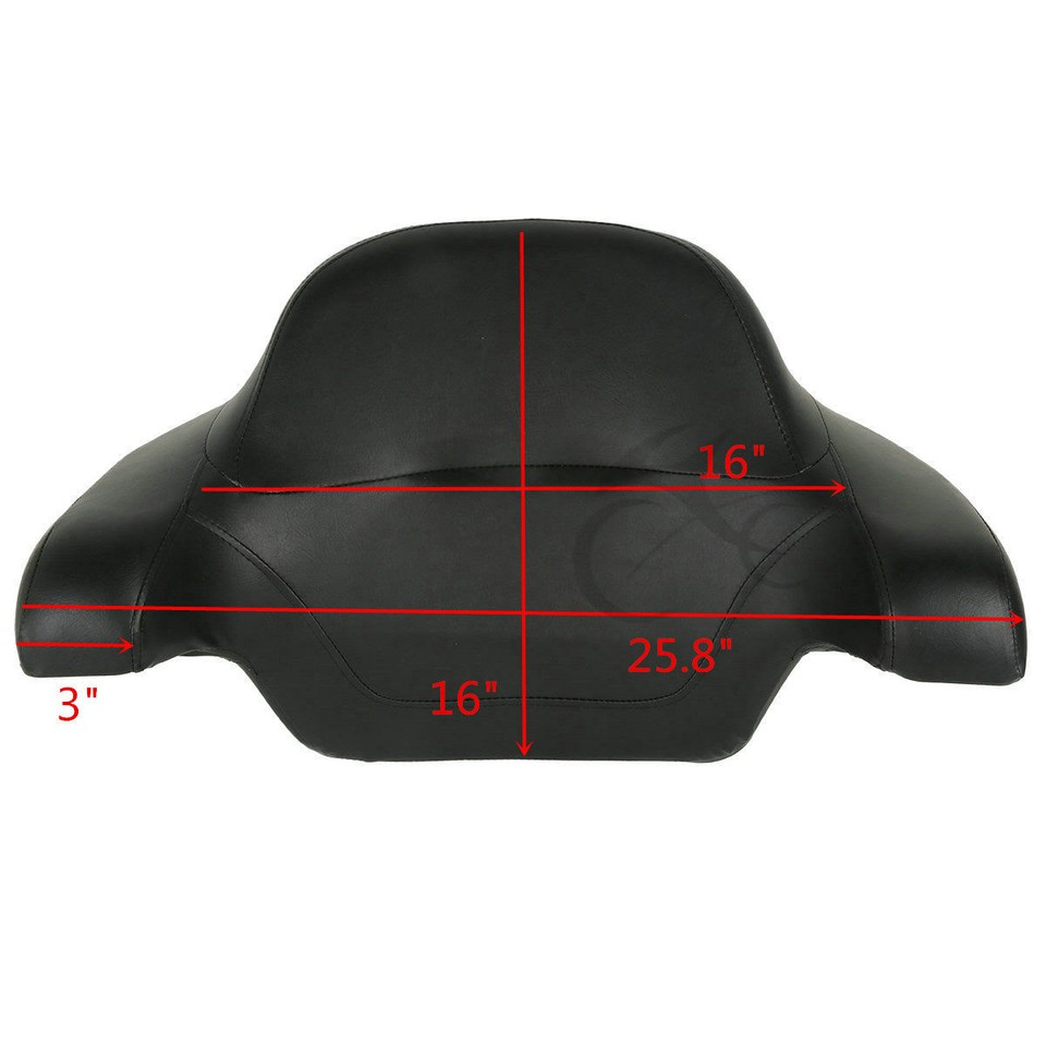 Chopped Trunk Backrest Mount Rack Plate Tail Light Fit For Harley ...