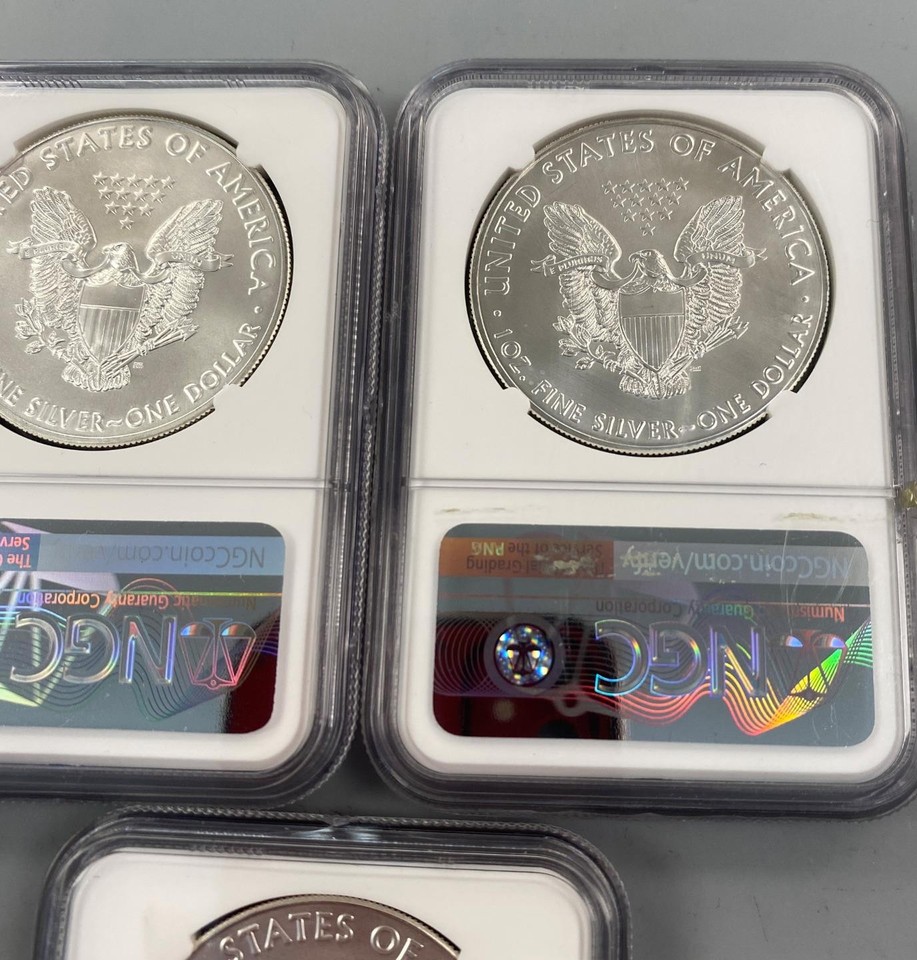 3 2020(P) NGC MS69 1st Day Issue Em Prod US Silver Eagle $1 Phillie ...