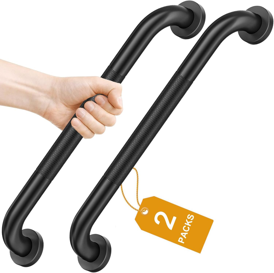 2 Pack Shower Grab Bar, 16 Inch Stainless Steel Bathroom Grab Bar with ...