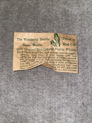 7-1950’s Vintage Antique Bird Call/Prairie Whistle Swiss Warbler With ...