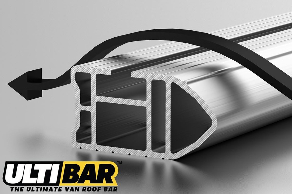 Ford Transit Roof Rack 2014 On High Roof 3x Roof Bars + Roller By Van ...