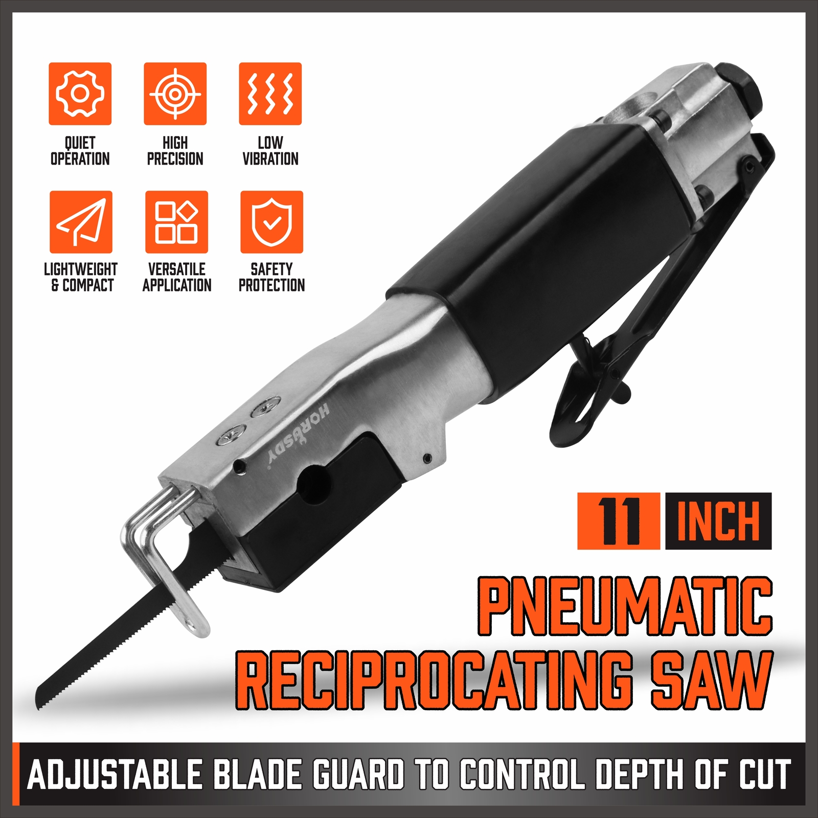 Air Reciprocating Saw Pneumatic Body Saw Tool Blades Heavy Duty Hacksaw ...