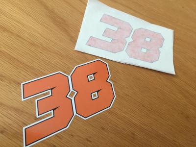 Bradley Smith Race Number 38 (Small Pair) | eBay