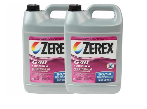 Valvoline Zerex Coolant Antifreeze 2 Gallons Pink G40 Prediluted 2 x 1 ...
