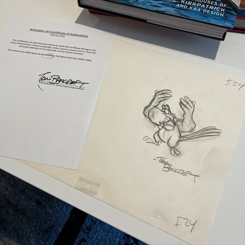 IAGO Gilbert Gottfried Ruff Animation Drawing BANCROFT Disney's ALADDIN ...