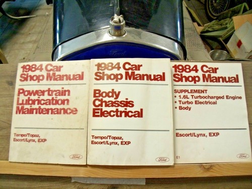 1984 FORD TEMPO/TOPAZ ESCORT/LYNX CAR FACTORY REPAIR SERVICE MANUALs ...