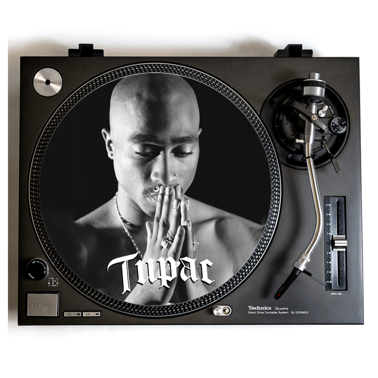 TUPAC SHAKUR Turntable Slipmat for Vinyl Records 12" DJ Slip Mat hip ...