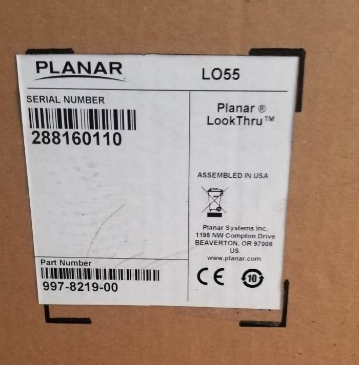 Planar 997-8219-00 Planar LO55 Transparent OLED Display 55" AMOLED ...