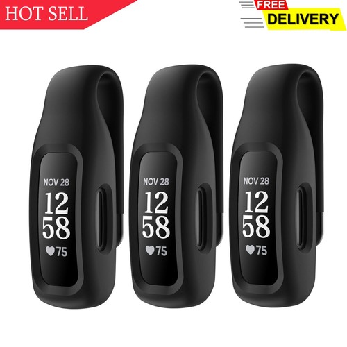 3-Pack Clip Case Accessory for Fitbit Inspire 3/Inspire 2, Black+Black ...