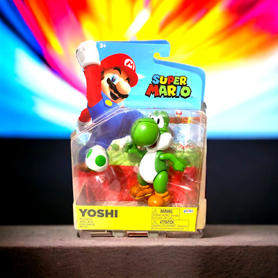 Nintendo Super Mario Figure Green Yoshi with EGG Mushroom Kingdom NEW ...