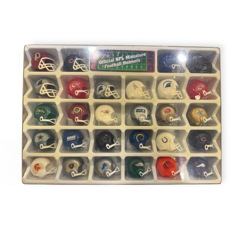 1990s Vintage NFL Gumball Helmets In Plastic Tray With Mail In Slip 28 ...