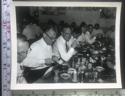 Food Meal Heinz Eating People Restaurant Drinks Coffee BW Photo ...