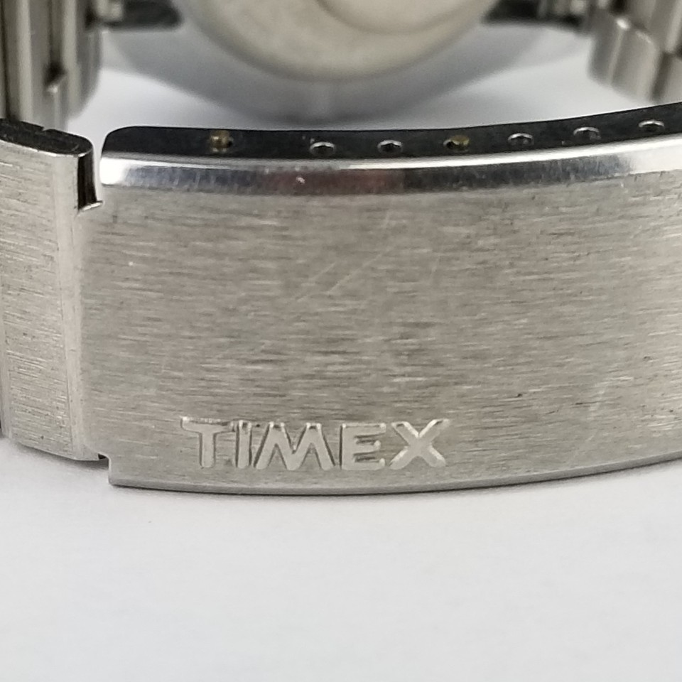 vintage digital LCD watch Timex SSQ 1970's h-cell stainless steel ...