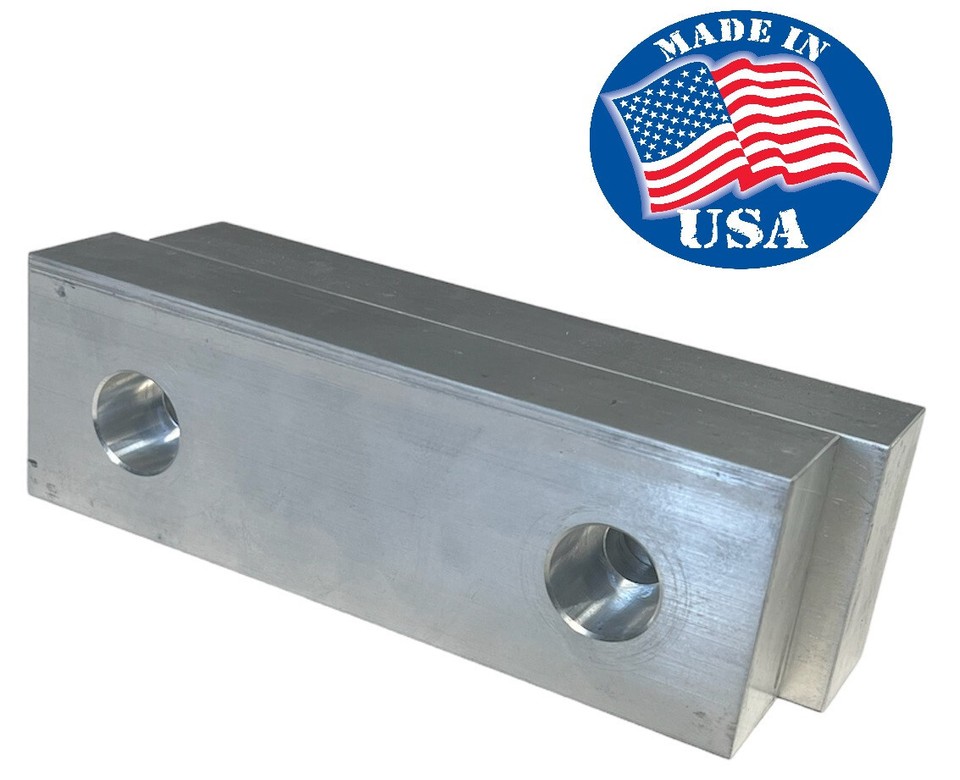 6 x 2 x 1 Machinable Aluminum Vise Soft Jaws For Kurt 6" Vises 6x2x1 ...
