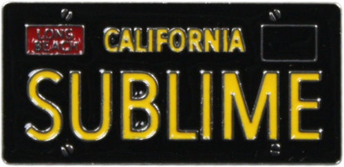 Enamel Pin - Sublime License Plate Ska Punk Band Gift Badge Button ...