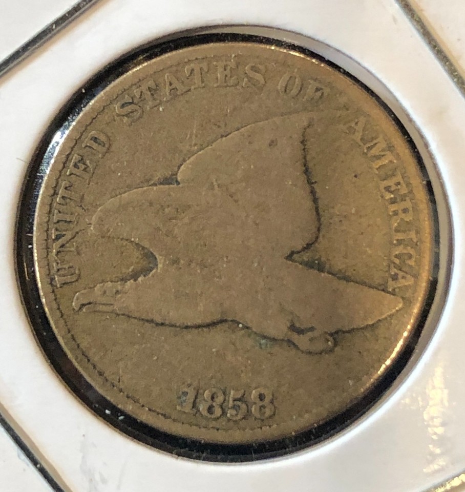1858 Small Letter Flying Eagle Cent Penny United States Type Coin | eBay