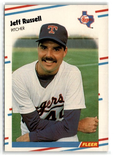 1988 Fleer Baseball Glossy/Tiffany #478 Jeff Russell Texas Rangers | eBay