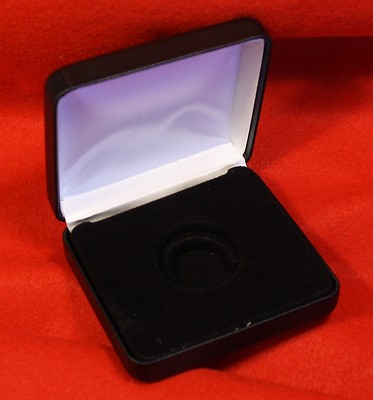 Black Leatherette Case for Single Coin Storage Display for "H" Type ...