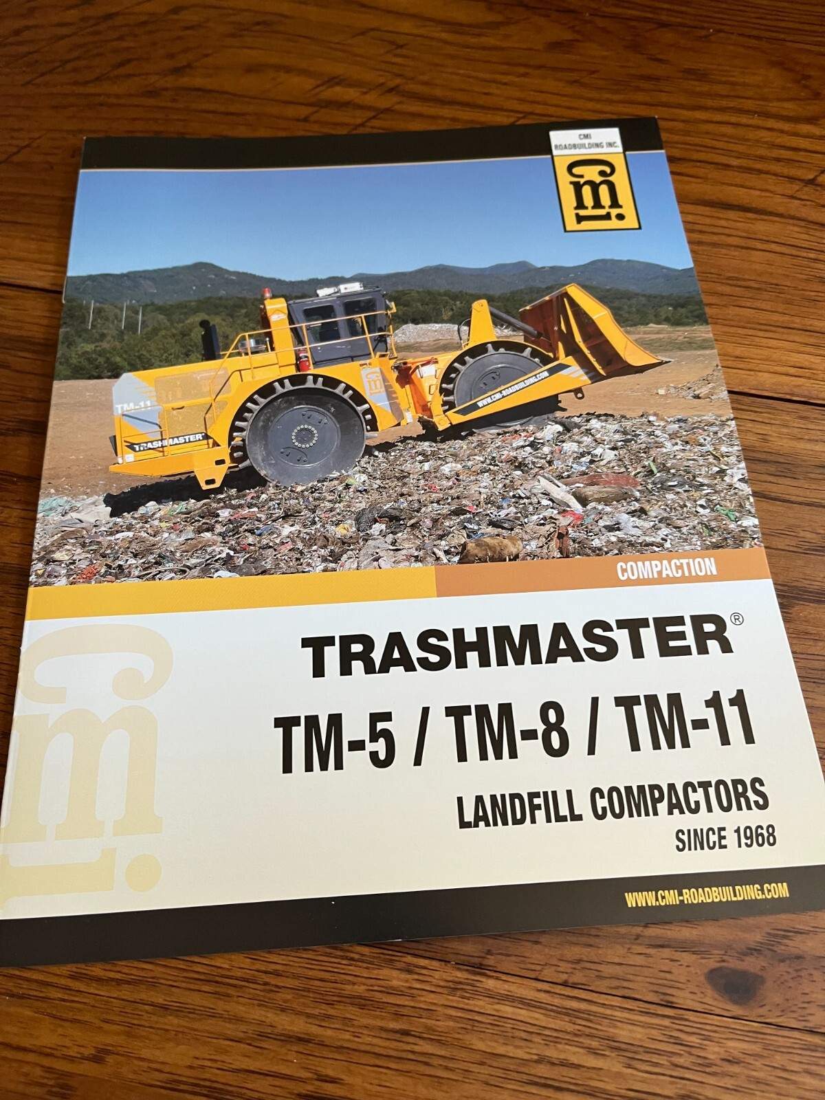 CMI Roadbuilding INC TM-5 TM-8 TM-11 Landfill Compactor Brochure FCCA ...