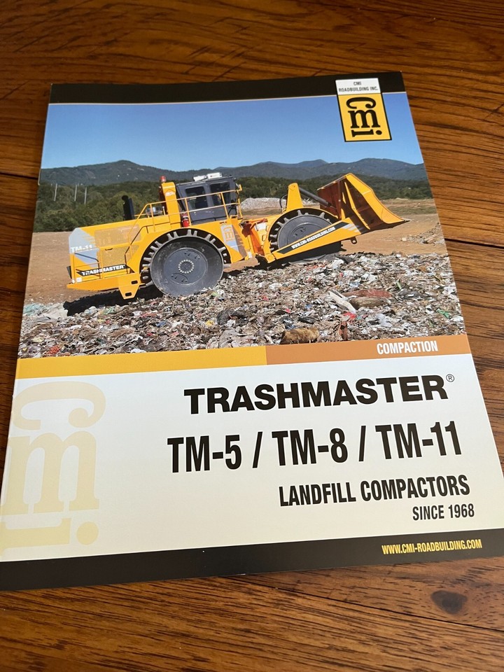 CMI Roadbuilding INC TM-5 TM-8 TM-11 Landfill Compactor Brochure FCCA ...
