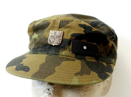 CZECH ARMY original SUMMER FIELD CAP HAT in Vz95 camo Sz 56-57 nice ...