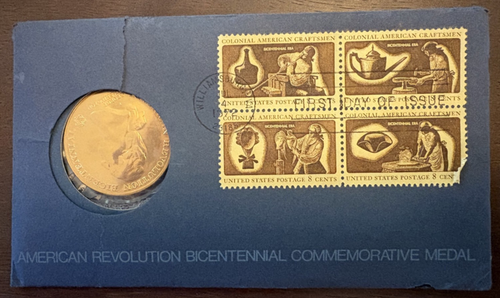 American Revolution Bicentennial Commem. Medallion, American Craftsman ...