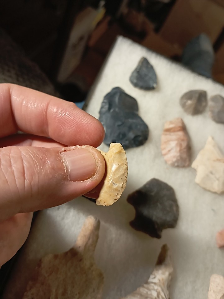 Authentic Drill Hafted Scraper Perforator Thumb Scraper Etc. Arrowhead ...