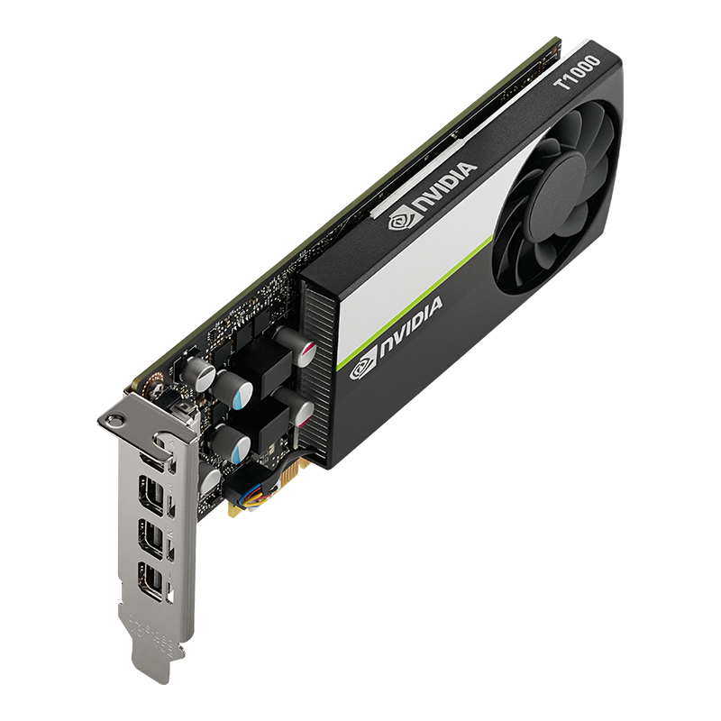 NVIDIA Quadro T1000 8GB GDDR6 Low Profile Graphics Card - 4x Mini ...