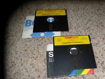 2 Commodore 64 Games: Hunter Patrol/AD Infinitum & Wing Commander/Sky ...
