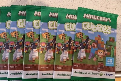 6 x Packs WOOLWORTHS BIG W Minecraft Cubeez 2025 Sealed Unopened | eBay
