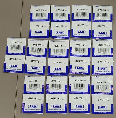 13-PACK LAB Universal Replacement Pins .005/.003 Increments Top Size ...