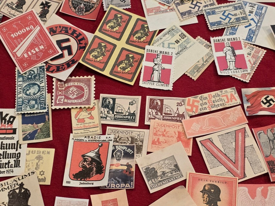 25 RANDOM PC Nazi German Third Reich Propaganda Labels stamps vignettes ...