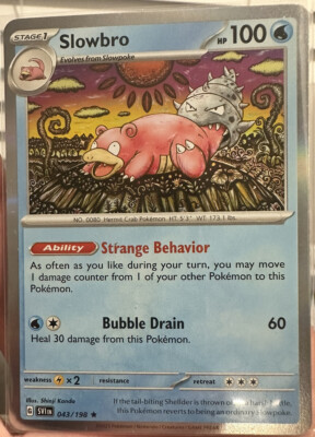 SLOWBRO 43/198 - SV01: Scarlet & Violet Base Set - Holo Rare - NM ...