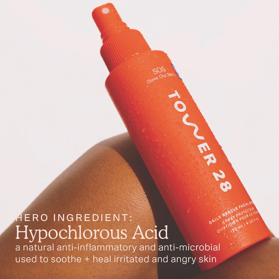 Tower 28 Beauty Mini SOS Daily Rescue Facial Spray, Fragrance Free, New ...