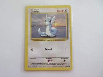 Dratini Base Set Pokemon Card LP | eBay