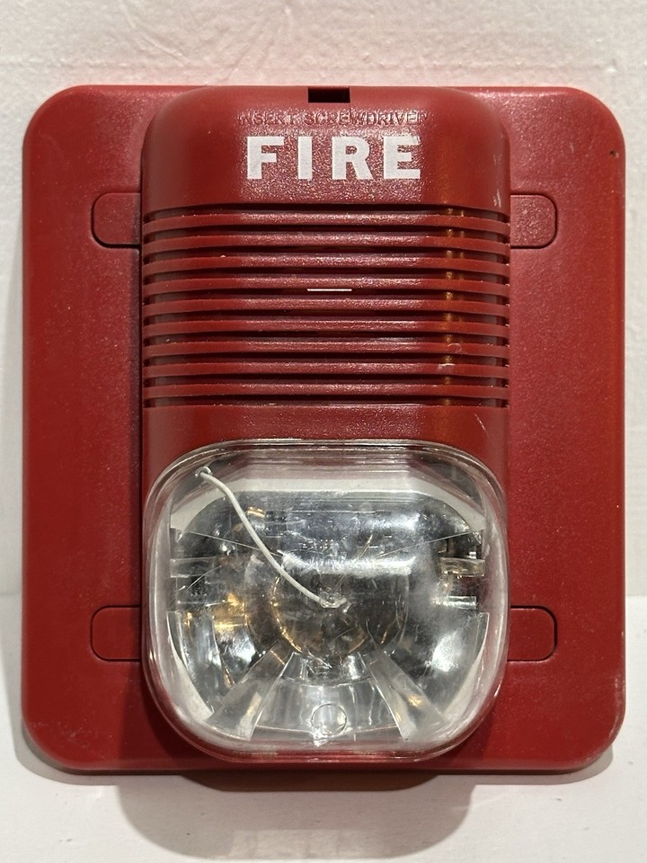SYSTEM SENSOR P1224MC FIRE ALARM HORN STROBE *PRE-OWNED* *15 IN STOCK ...