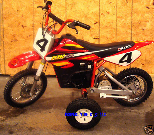 1 SET OF RAZOR MX 500 TRAINING WHEELS MX500 ELECTRIC BIKE OTHER MODELS ...