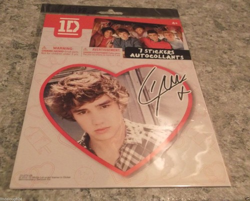 1D ONE DIRECTION Collector Sticker with LIAM Payne Heart Sticker by ...