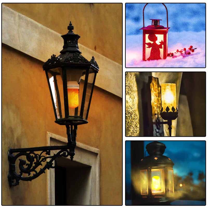 1/2/3PCS- LED Flame Effect Fire Light Bulb - Simulated Nature Flicker ...