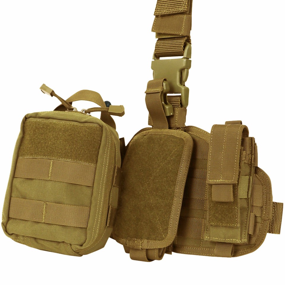Condor 171192 Tactical MOLLE PALS Drop Leg Thigh EMT Magazine Radio ...