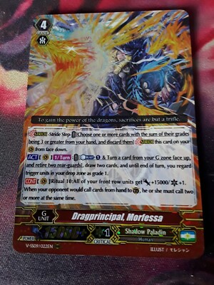 Cardfight!! Vanguard TCG Dragprincipal, Morfessa V-SS09/022EN RRR | eBay UK