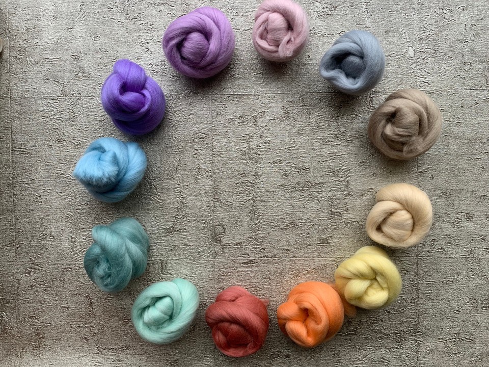 Heidifeathers® Merino Felting Wool Tops / Roving - Choose the Wool Tops ...